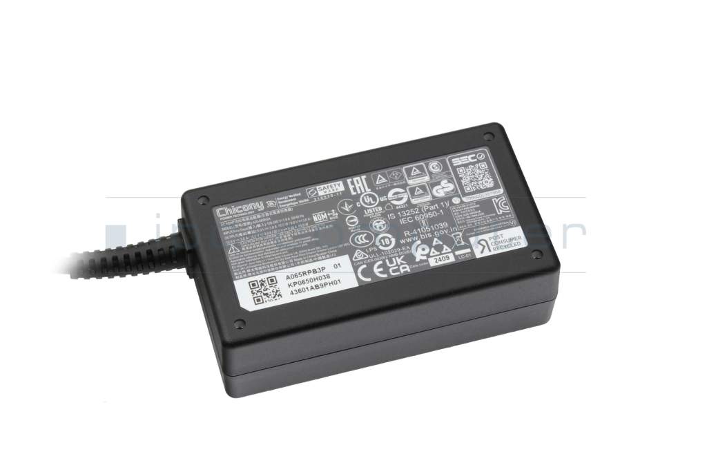 Acer Extensa 15 (EX215-57-TCO) original cargador USB-C 65 vatios - ipc ...